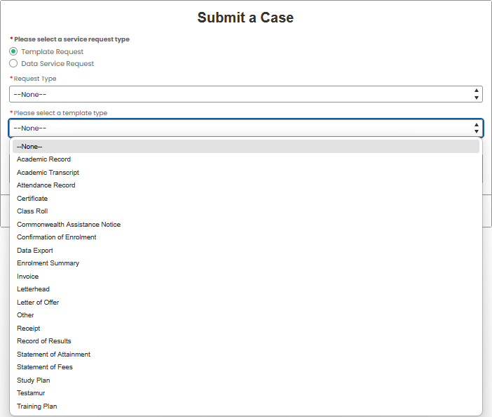 Submitting a Report Request